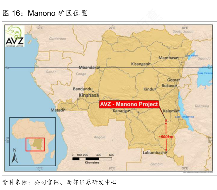 我想了解一下Manono矿区位置的情况_行行查_行业研究数据库