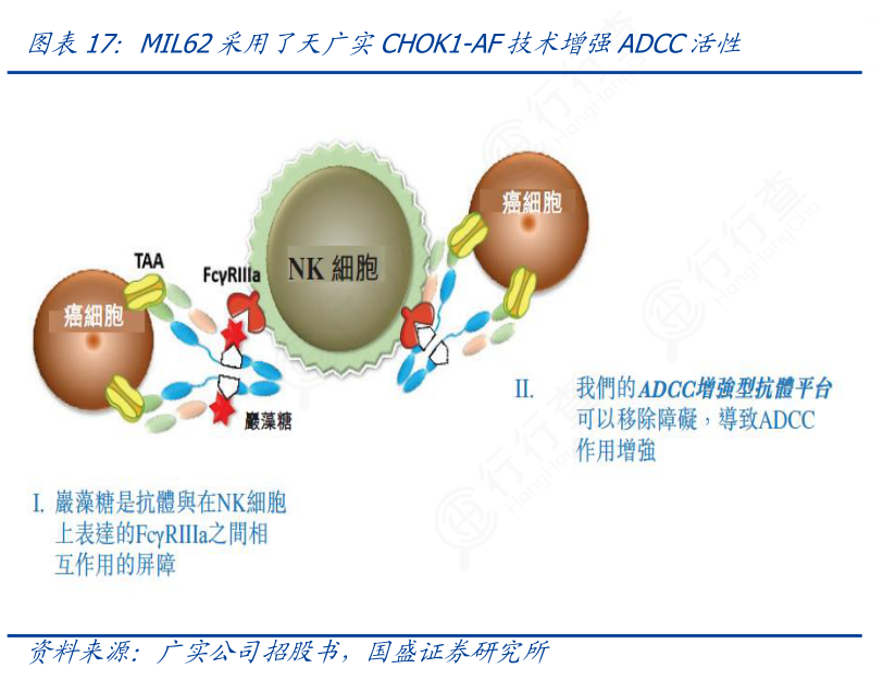 非常想了解MIL62采用了天广实CHOK1-AF技术增强ADCC活性这个问题_行行查_行业研究数据库